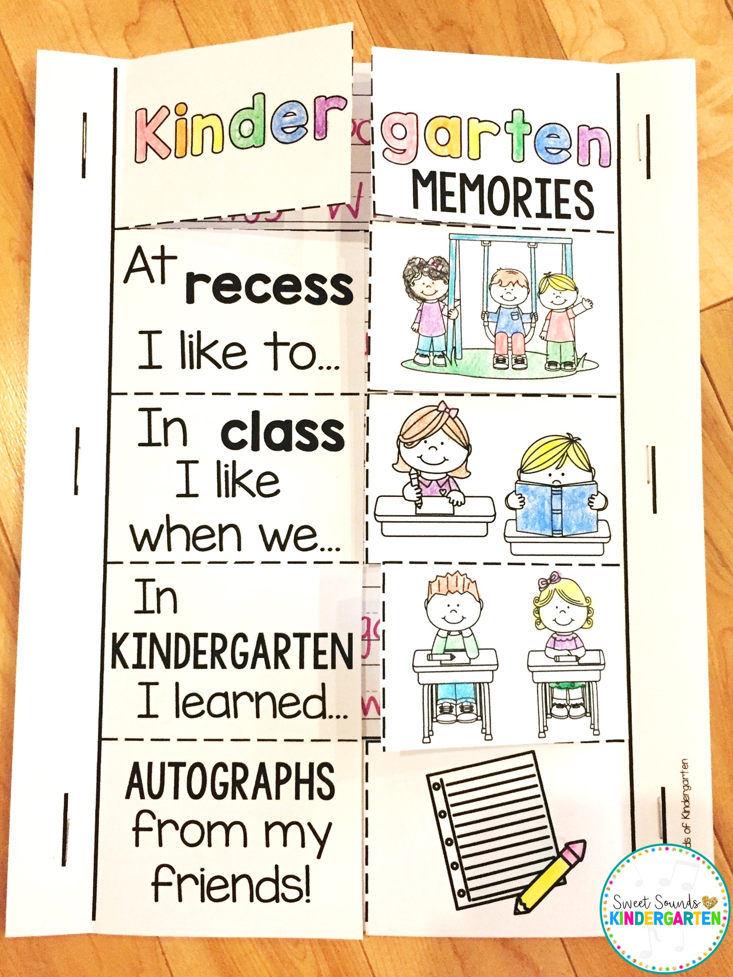 Kindergarten End of the Year Memory Books
