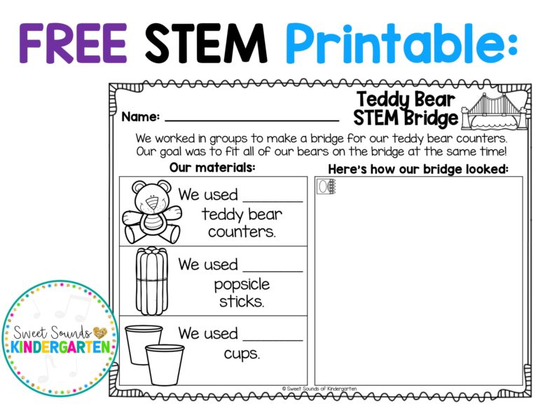 Teddy Bear Bridge STEM Challenge
